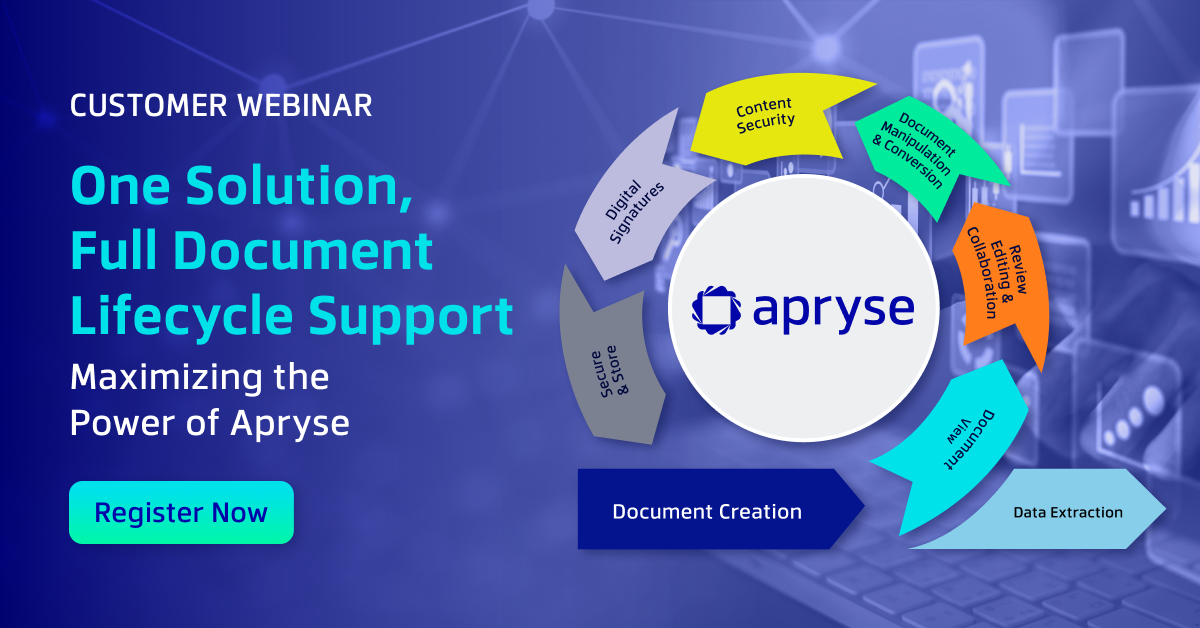 Webinar- One Solution, Full Document Lifecycle Support